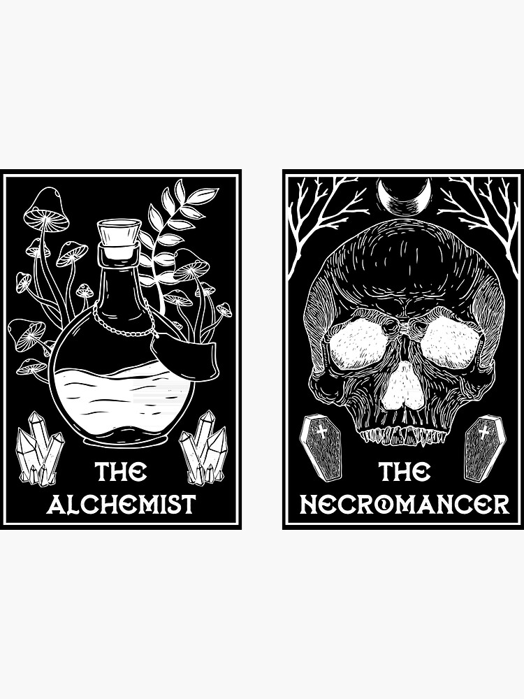 "Alchemist-Necromancer" Sticker for Sale by W-and-Co | Redbubble