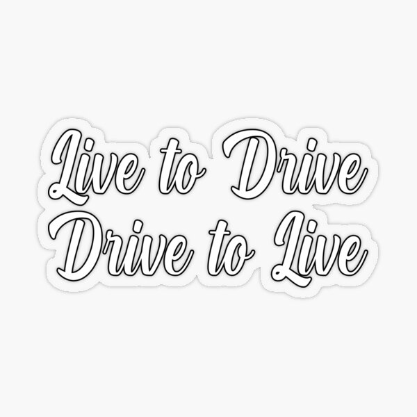 Live To Drive Logo Aufkleber FS V8 T3 – VINBE Vintage Becher