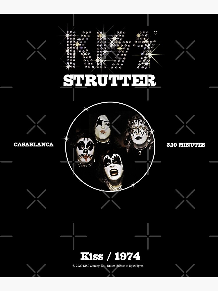 "KISS - Strutter" Mounted Print for Sale by MarioPrints | Redbubble