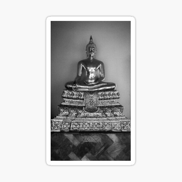 "Meditating Buddha" Sticker by PaulaSchieffer | Redbubble