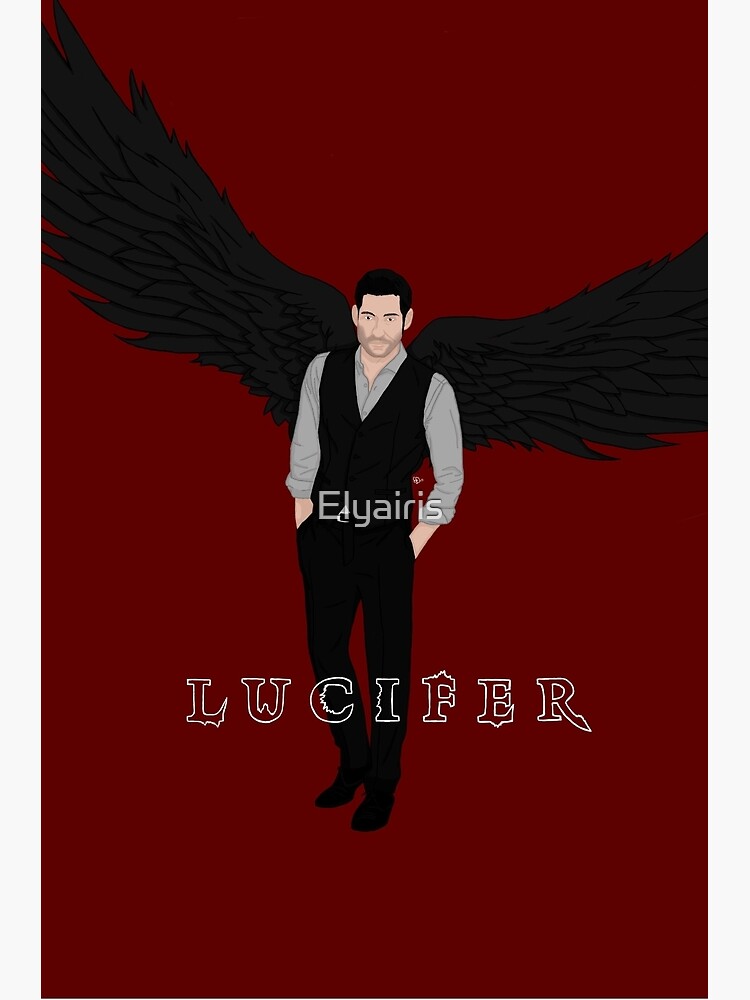 "Lucifer Morningstar" Art Print by Elyairis | Redbubble