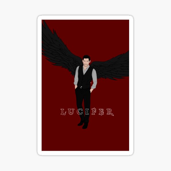 "Lucifer Morningstar" Sticker for Sale by Elyairis | Redbubble