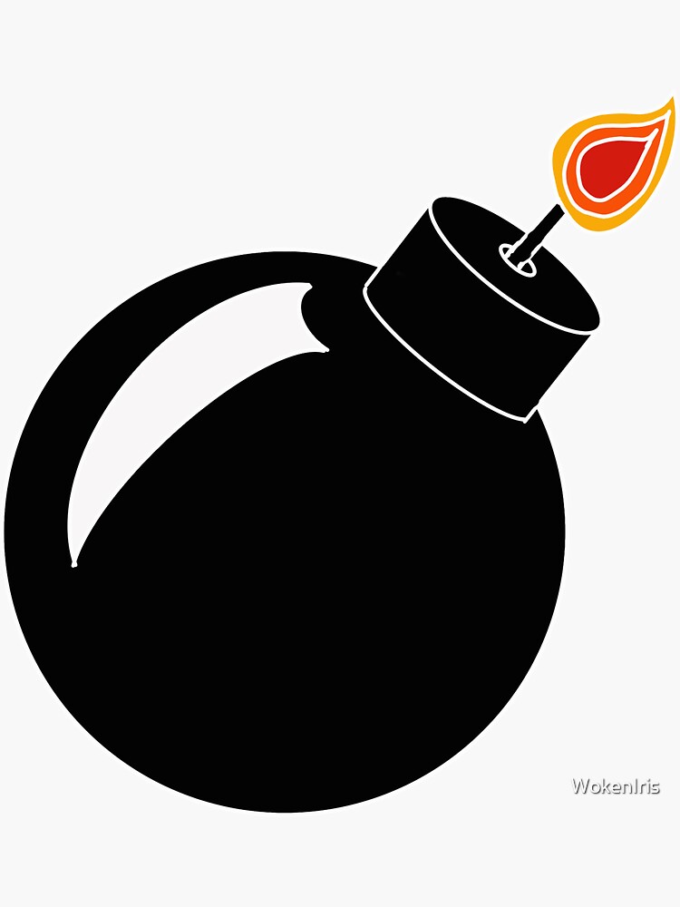 "Bomba blanca" Sticker by WokenIris | Redbubble