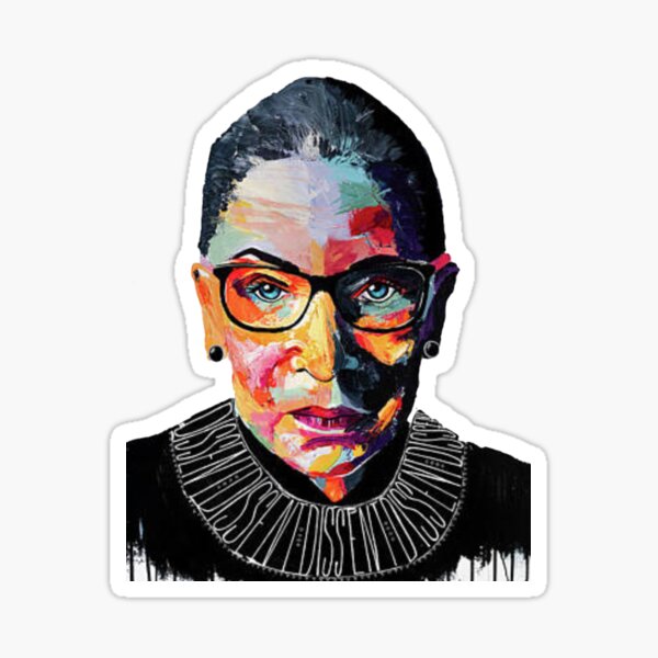 "ruth bader ginsburg - rbg" Sticker for Sale by itslaurengarcia | Redbubble