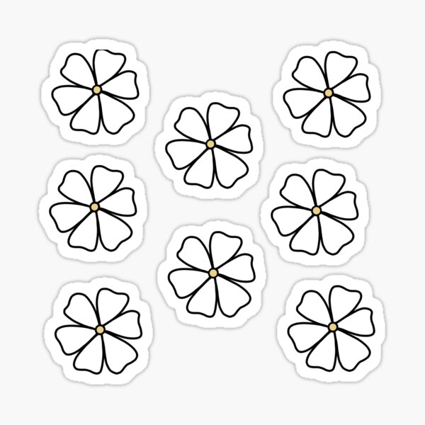 "Little white flower pack" Sticker for Sale by Christiana122 | Redbubble