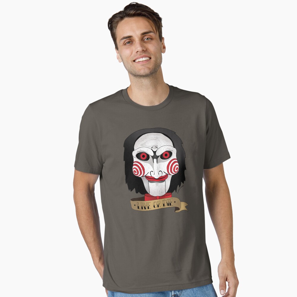 "SAW Jigsaw Horror Sticker" Sticker for Sale by saraboone98 | Redbubble