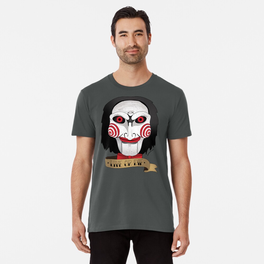 "SAW Jigsaw Horror Sticker" Sticker for Sale by saraboone98 | Redbubble