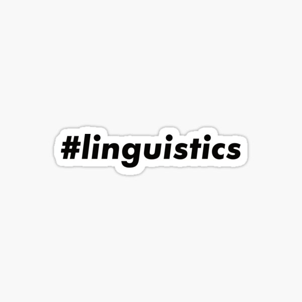 "#linguistics" Sticker by teesaurus | Redbubble