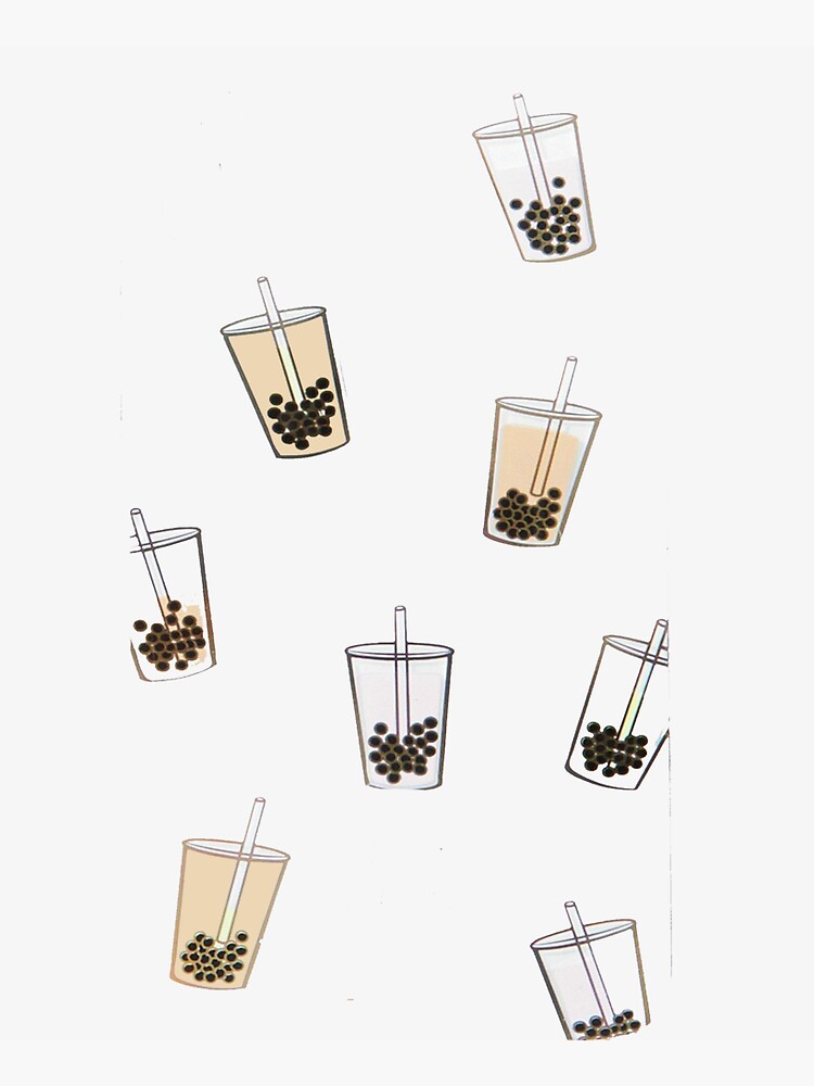 "Boba phone case" Sticker for Sale by smilinsummer | Redbubble