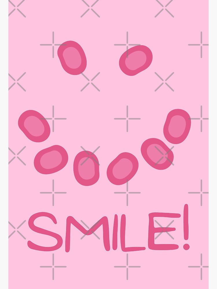 "Smiling Red Blood Cells" Poster by twicetrader | Redbubble