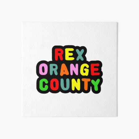 "Rex Orange County Lettering " Art Board Print by heyd00d | Redbubble