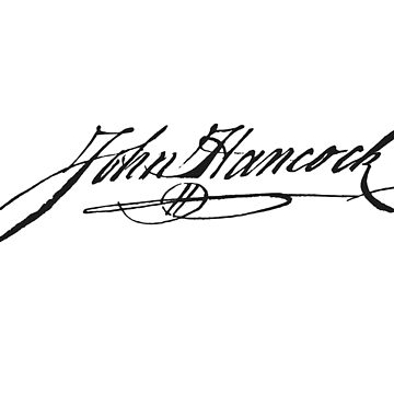 "John Hancock Signature" Poster for Sale by Emma-Karin | Redbubble