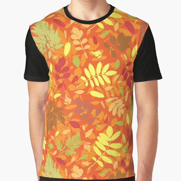 "Multicolor autumn leaves 19. Wild herbs seamless pattern. Autumn leaf ...