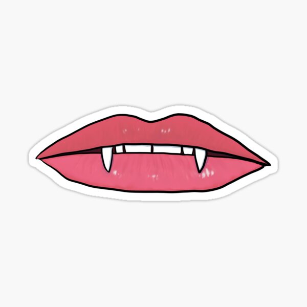 "Vampire Lips" Sticker for Sale by MalloryNoble | Redbubble