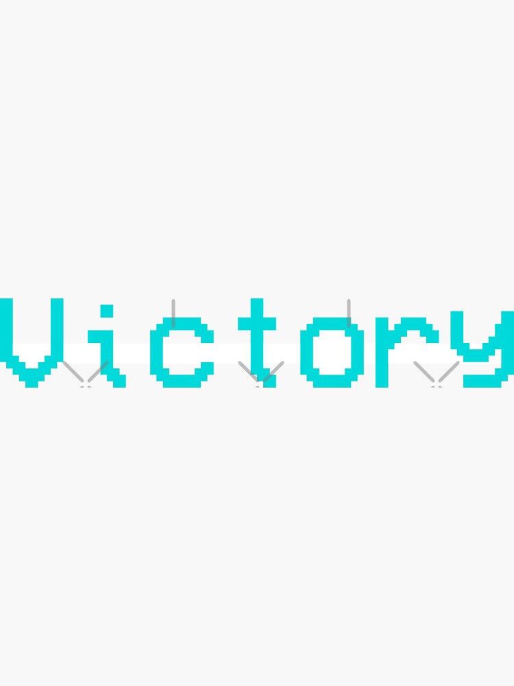 "Among Us Victory Text" Sticker for Sale by AmaTierra | Redbubble