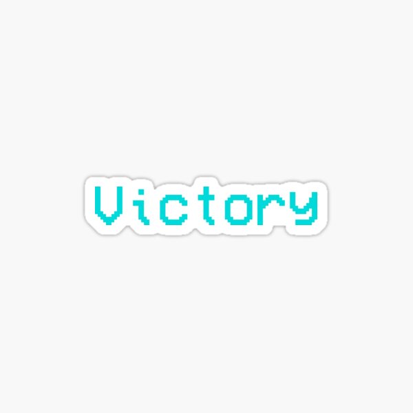 "Among Us Victory Text" Sticker for Sale by AmaTierra | Redbubble