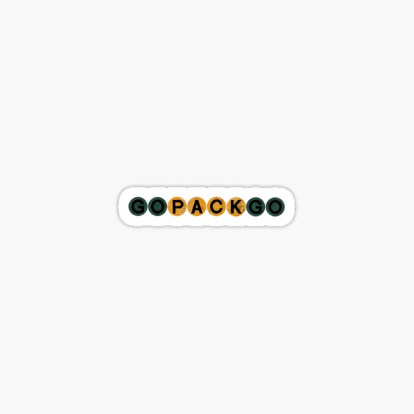"Go Pack Go" Sticker for Sale by jcrawdaddy | Redbubble
