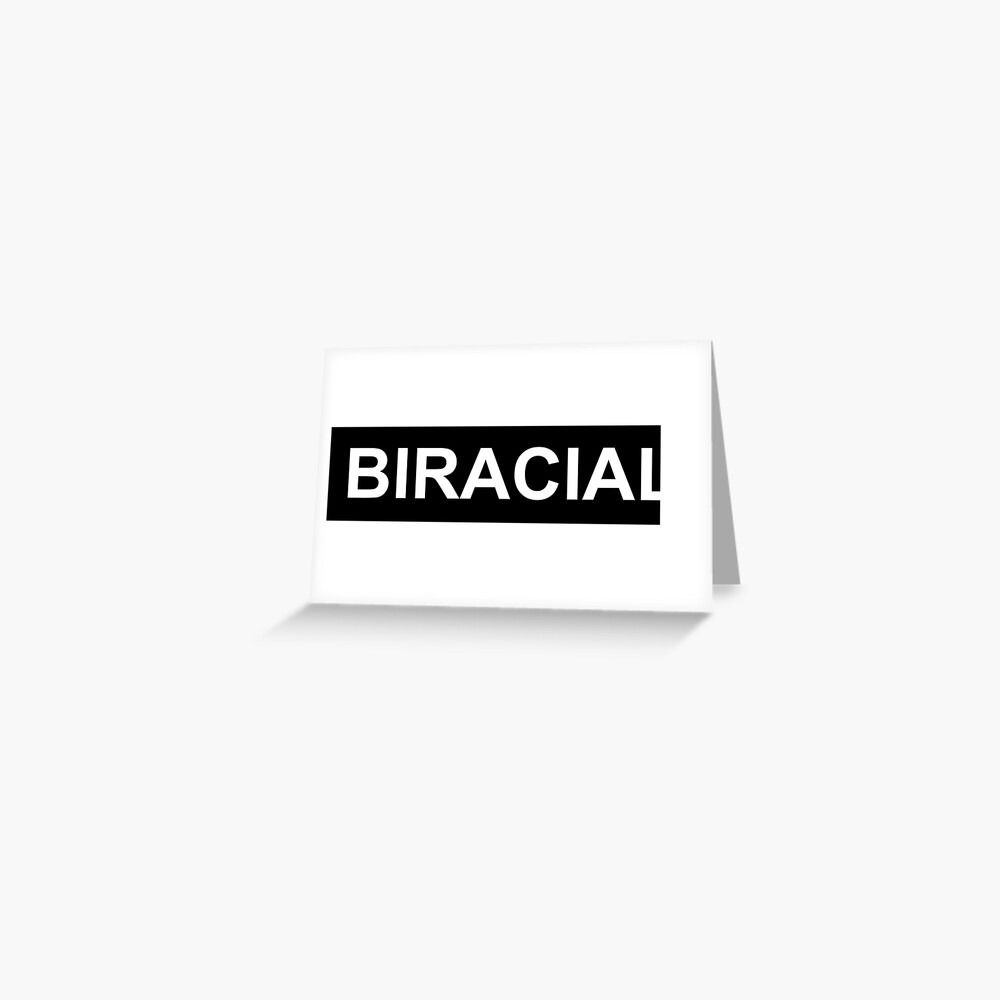 "biracial mixed hapa halfie mixed race" Greeting Card by SRanabhat ...