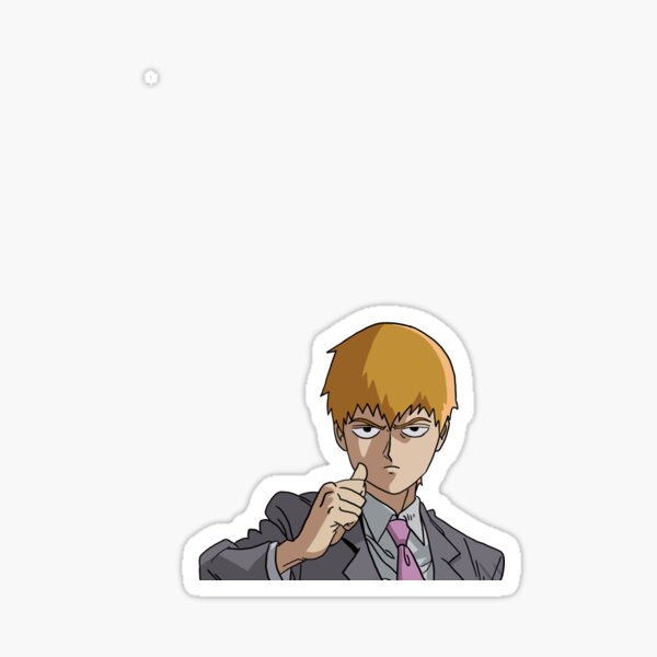 Reigen Arataka Stickers | Redbubble