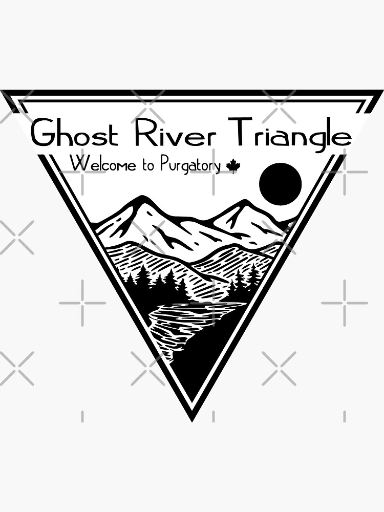 "Wynonna Earp- Ghost River Triangle (Black)" Sticker for Sale by ...