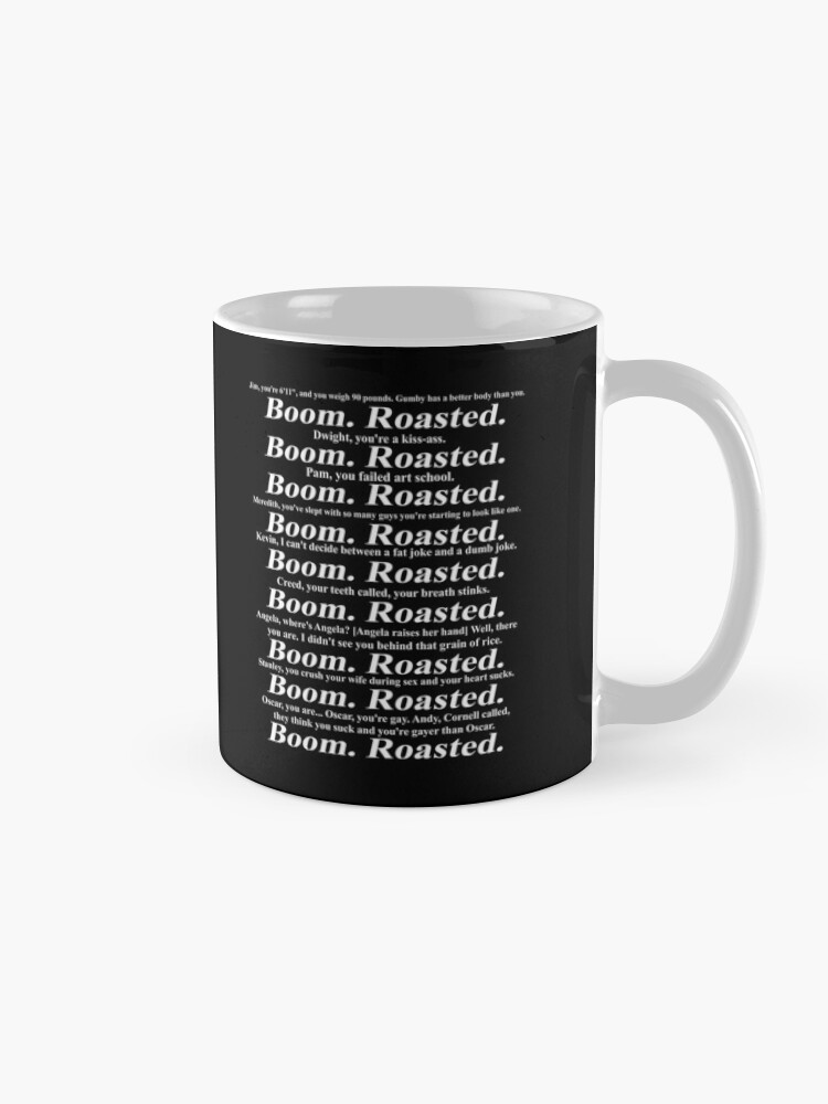 "Boom Roasted Funny Office" Coffee Mug for Sale by Ultenemo | Redbubble