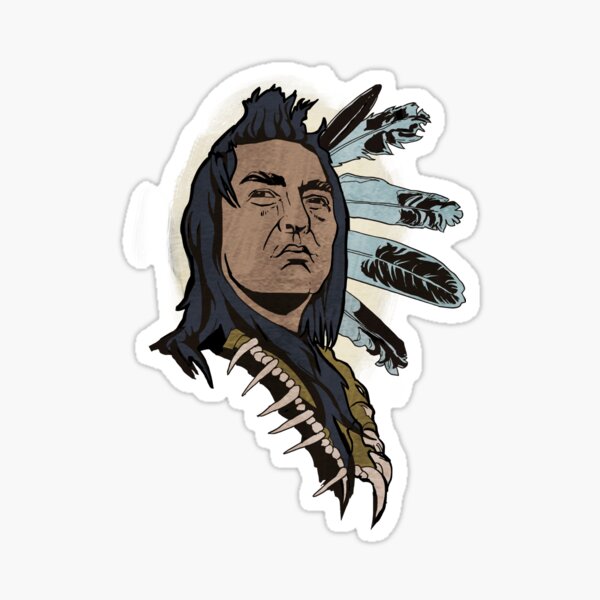 "Indian Native American" Sticker for Sale by FusingHearts | Redbubble