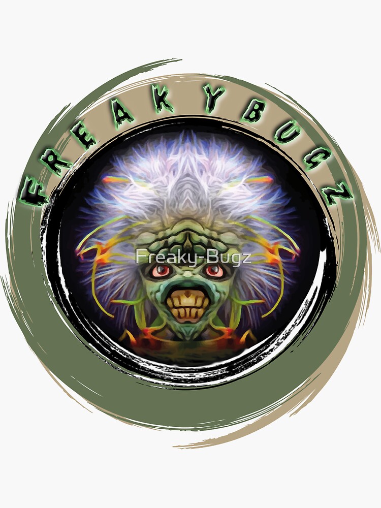 "Freaky Face" Sticker for Sale by Freaky-Bugz | Redbubble