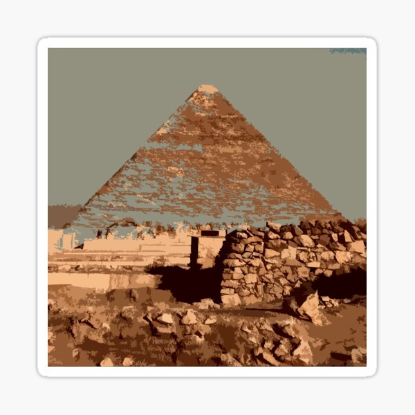 "Great Pyramid of Giza, Egypt - Egyptian Pyramids" Sticker for Sale by ...