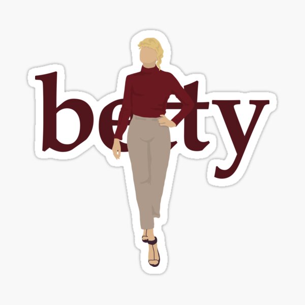 "Betty" Sticker for Sale by taylorstycoon | Redbubble