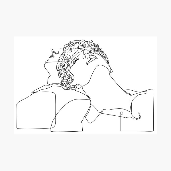 "CALL ME BY YOUR NAME // abstract line art, continuous line art ...