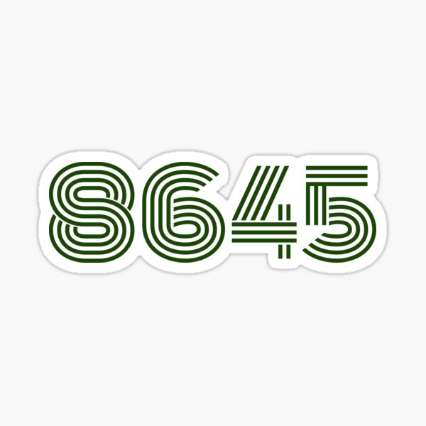 "8645" Sticker for Sale by TYTN | Redbubble