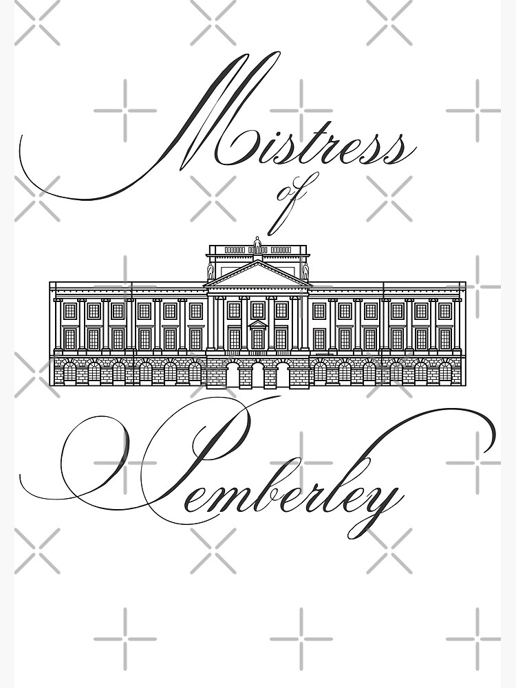 "Mistress of Pemberley Pride and Prejudice Jane Austen" Framed Art ...