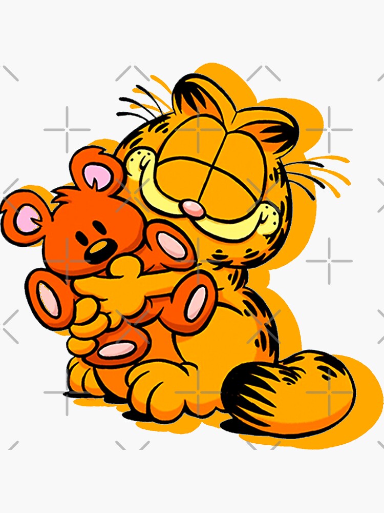 "Garfield - Happy (Garfield)" Sticker for Sale by redblueyellowd ...