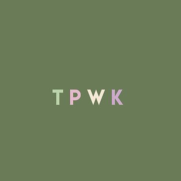 "TPWK" Sticker for Sale by tpwkssunflower | Redbubble