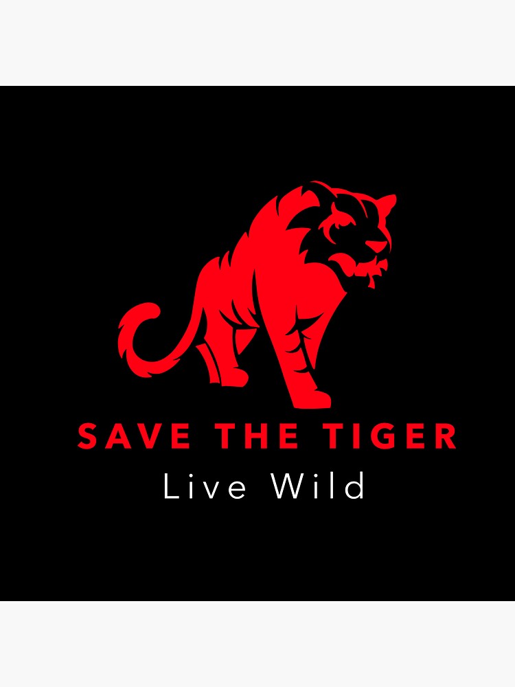 "Save the Tiger - Badge " Sticker for Sale by SKilner | Redbubble