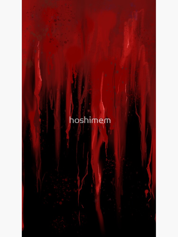 "Blood dripping" Sticker for Sale by hoshimem | Redbubble