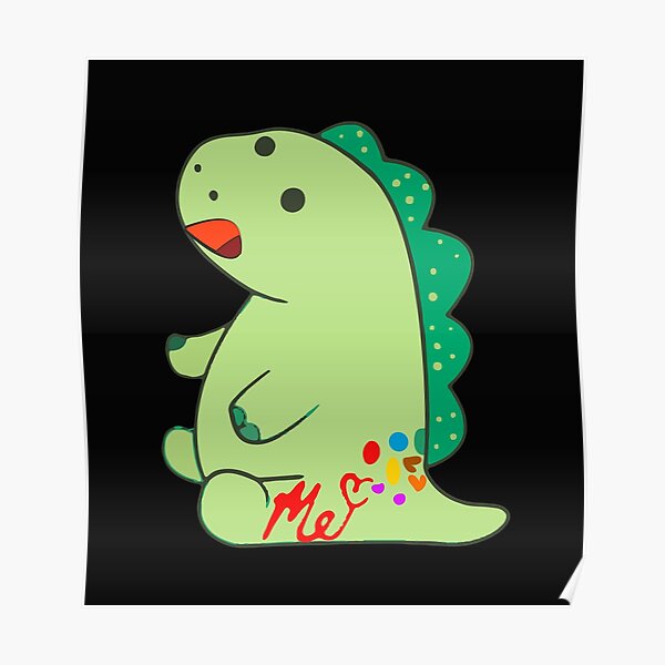 Pickle The Dinosaur Moriah Elizabeth Posters | Redbubble