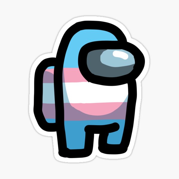 Among Us Trans Pride Stickers | Redbubble