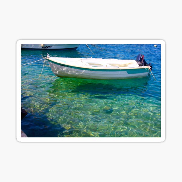 "Floating boat" Sticker by Redbubblestudio | Redbubble