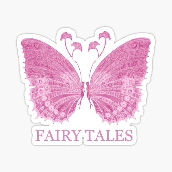 "Pink Lace FAIRY TALES, Wearable Fairy Wings and Fairies" Sticker by ...