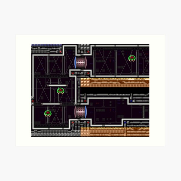 "Super Metroid Level Map" Art Print for Sale by gin-nek-shop | Redbubble