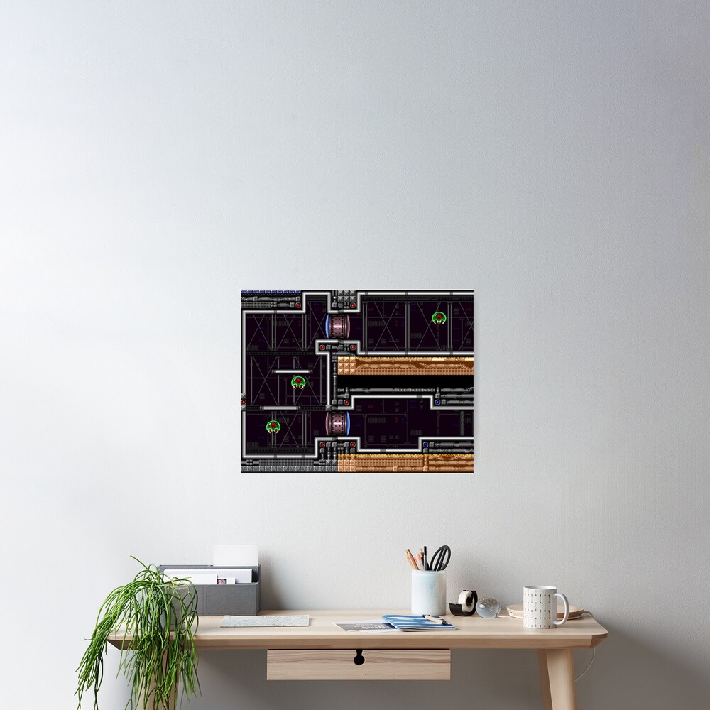 "Super Metroid Level Map" Poster by gin-nek-shop | Redbubble