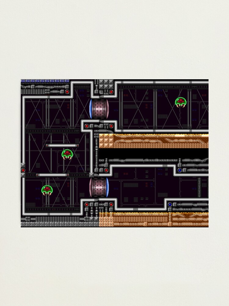 "Super Metroid Level Map" Photographic Print for Sale by gin-nek-shop ...