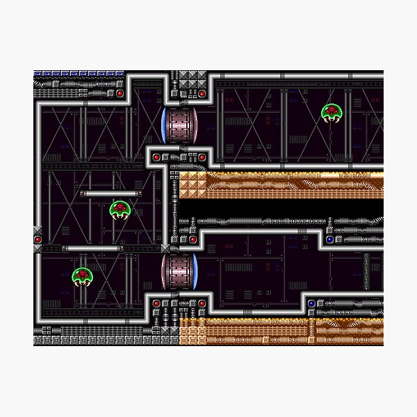 "Super Metroid Level Map" Photographic Print for Sale by gin-nek-shop ...
