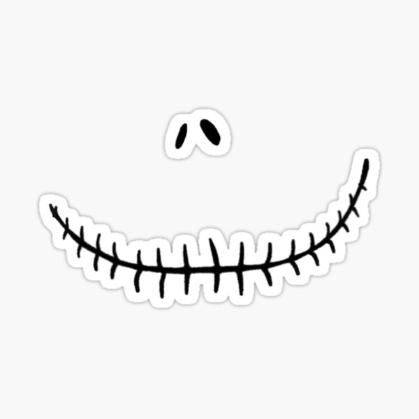 "Jack Skellington Evil Smile" Sticker by VsVision1 | Redbubble