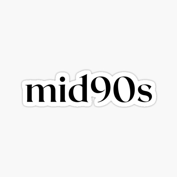 "mid90s simple font" Sticker for Sale by simplysharon | Redbubble