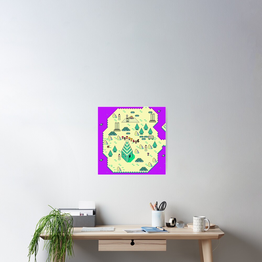 "Earthbound Magicant Map" Poster for Sale by gin-nek-shop | Redbubble