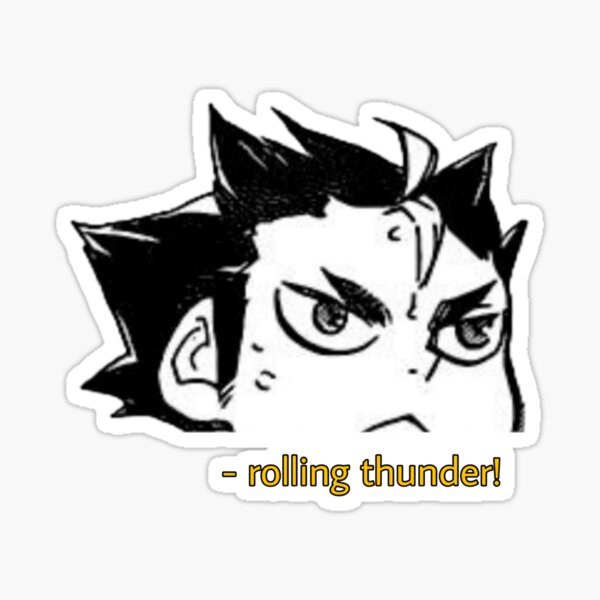 "Rolling Thunder!" Sticker for Sale by mimiyonn | Redbubble