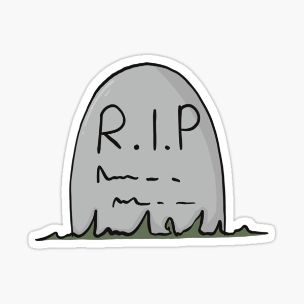 "Tombstone sticker" Sticker for Sale by Millyscribbles | Redbubble
