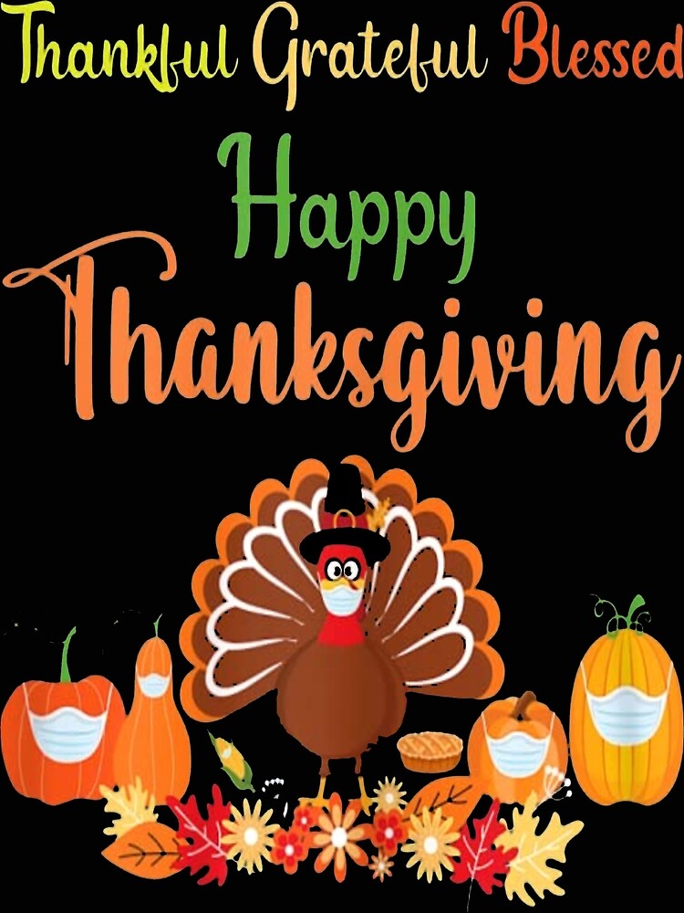 Tarjetas Del Dia Del Pavo Feliz Día De Acción De Gracias: Vector De